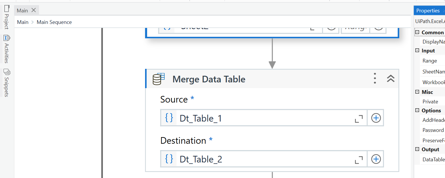 How To Merge The Two Datatable In Uipath Rpazone 7225